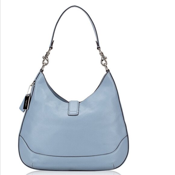 Coach | Bags | Nwt Coach Amber Hobo Pebble Shoulder Leather Bag ...